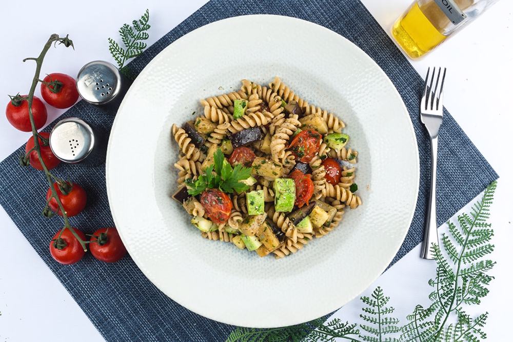 Paste fusilli integrale cu dovleac, vinete si rosii cherry Ingrediente ...